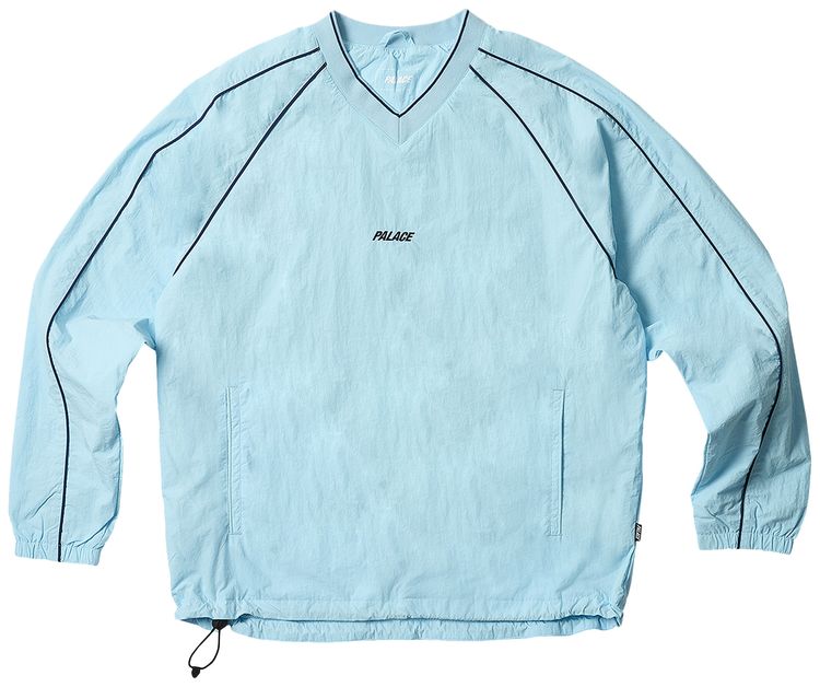 Buy Palace Piped Shell Pullover 'Sky' - P24JK075 | GOAT