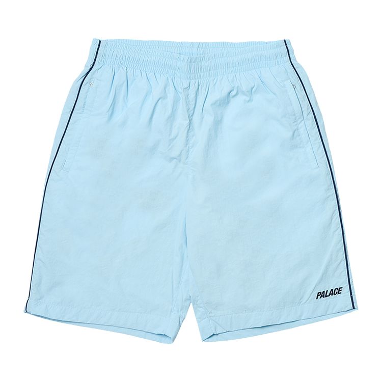 Buy Palace Piped Shell Short 'Sky' - P24ST059 | GOAT