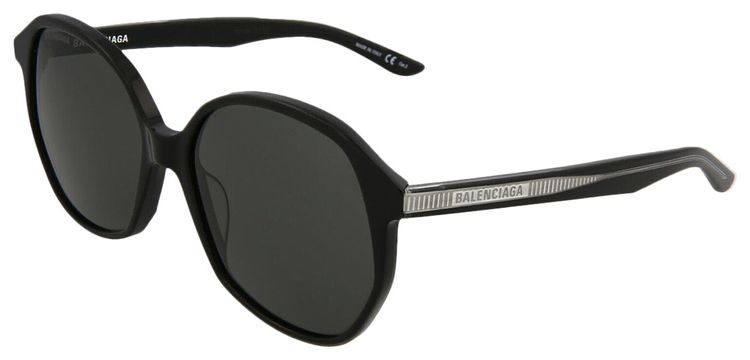 Buy Balenciaga Round Frame Acetate Sunglasses Blackgrey Bb0005s