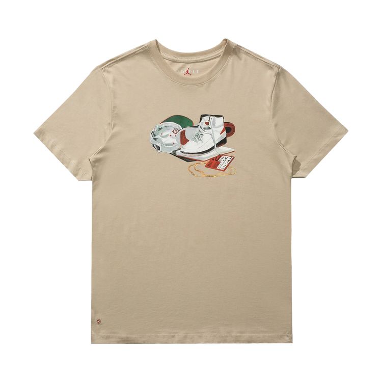 Buy Air Jordan Artist Series By Jacob Rochester Short-Sleeve Tee 'Brown ...