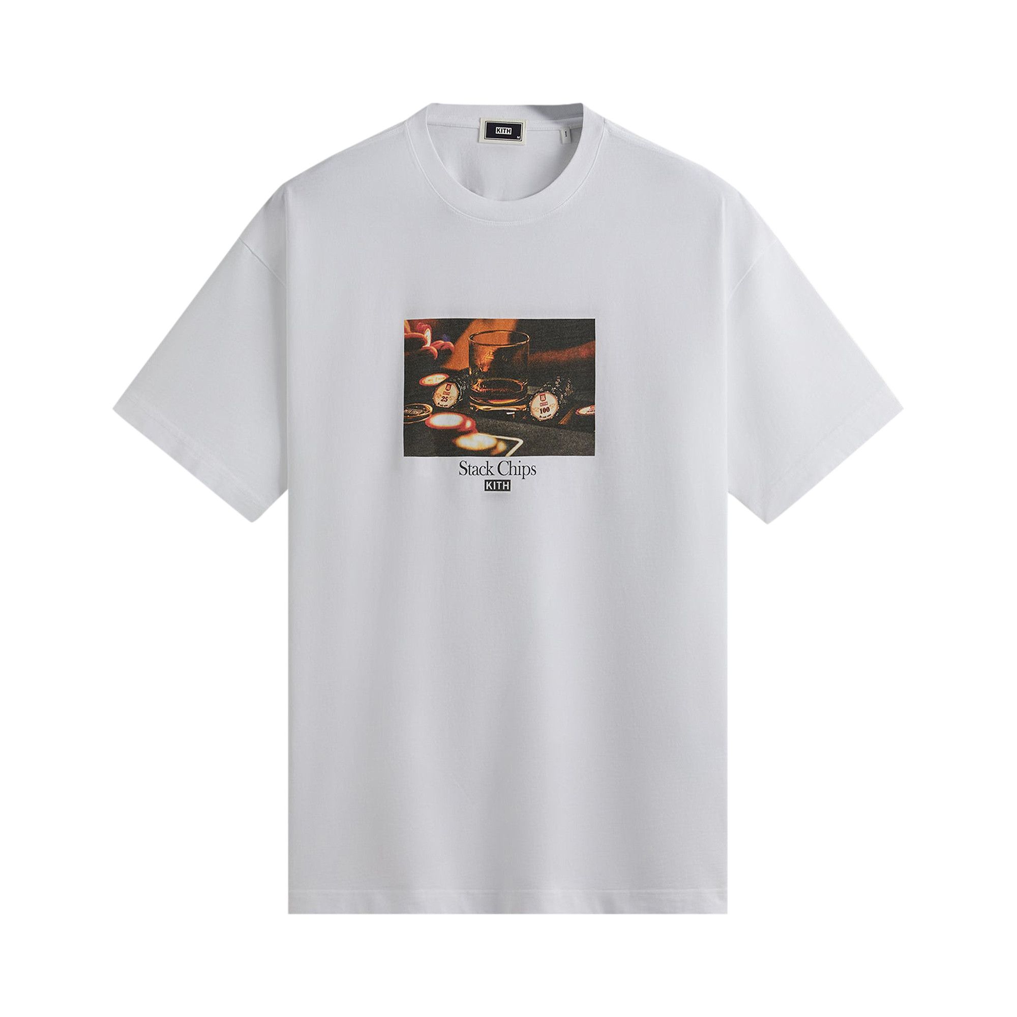 Buy Kith Stack Chips Tee 'White' - KHM030973 101 | GOAT