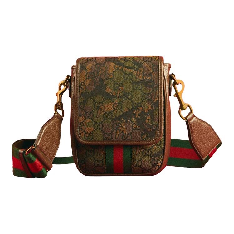 Buy Gucci x Palace GG-P Canvas Messenger Bag With Web Shoulder Strap ...