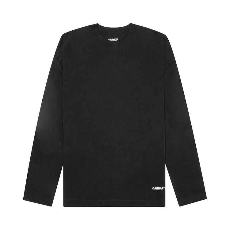 Buy Carhartt Wip Link Script Long Sleeve T Shirt Blackwhite