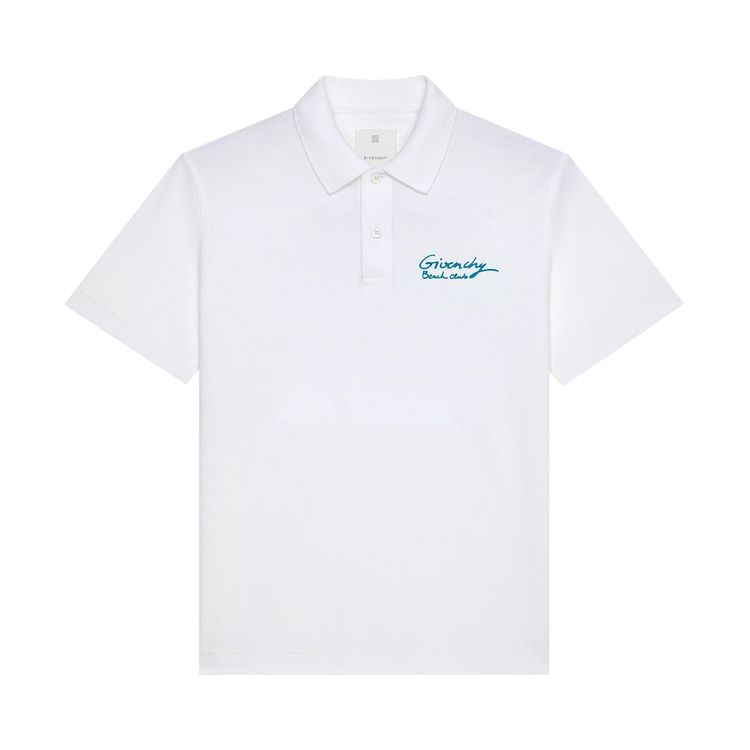 Buy Givenchy Logo Polo Shirt 'White' - BM71HB3YEV 100 | GOAT
