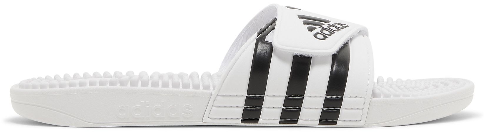 Buy Adidas Adissage Slides 'White Black' - F35573 | GOAT