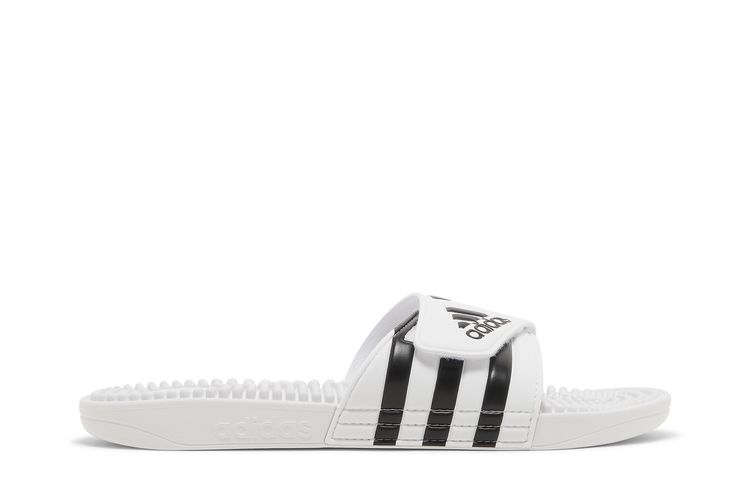 Buy Adidas Adissage Slides 'White Black' - F35573 | GOAT