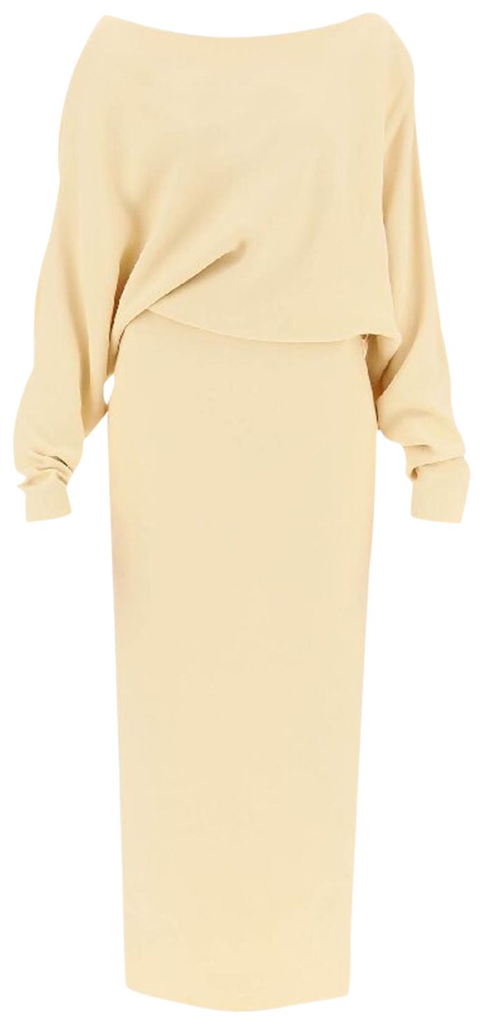 Buy Khaite June Maxi Dress 'Custard' - 53354053 W4053 953 | GOAT