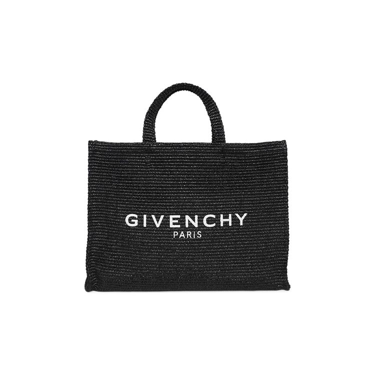 Buy Givenchy Large G-Tote Raffia Shopping Bag 'Black' - BB50UMB1SQ 001 ...