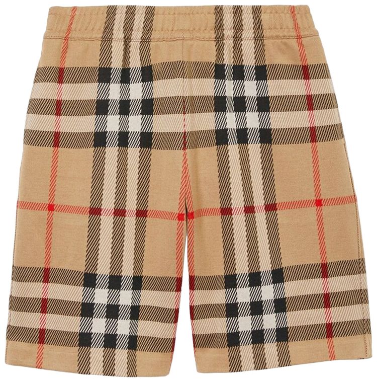 Buy Burberry Check Jacquard Shorts 'Archive Beige' - 8072666 | GOAT