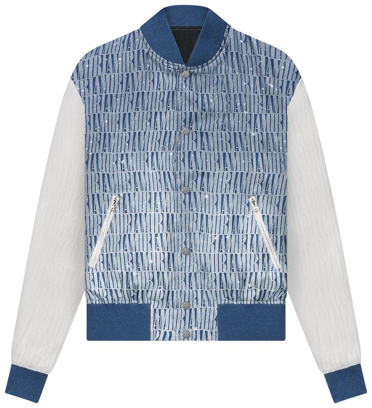Buy Amiri Gradient Repeat Bomber Jacket 'Blue' - PF23MOS030 420 BLUE | GOAT
