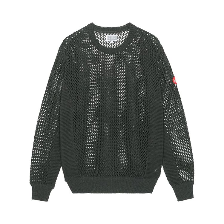 Buy Cav Empt Side Rib Loose Net Knit 'Charcoal' - CES23KN04 CHAR | GOAT