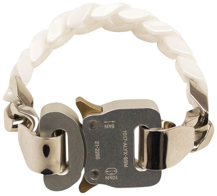 Buy 1017 ALYX 9SM Ceramic Buckle Chain Bracelet 'White' - AAUJW0121OT01 ...