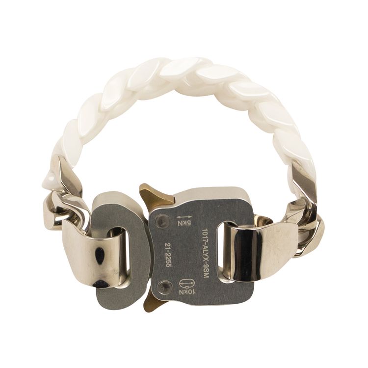 Buy 1017 ALYX 9SM Ceramic Buckle Chain Bracelet 'White' - AAUJW0121OT01 ...