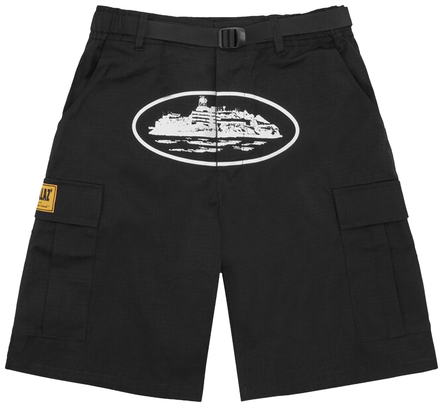 Buy Corteiz Alcatraz Cargo Shorts 'Black' - 7892 1SS230202ACS BLAC | GOAT