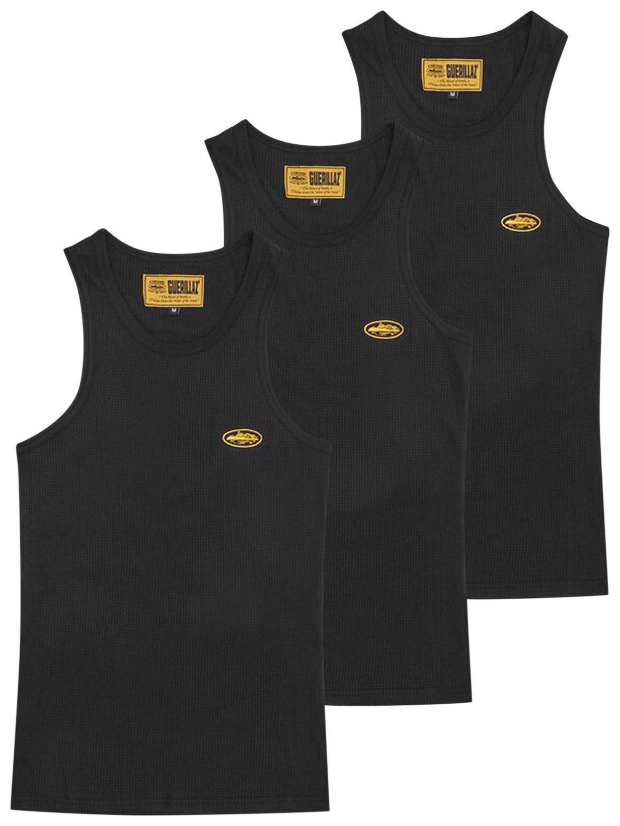 Buy Corteiz Bolo Essentials Tank (3 Pack) 'Black' - 7892 1SS230102BET ...