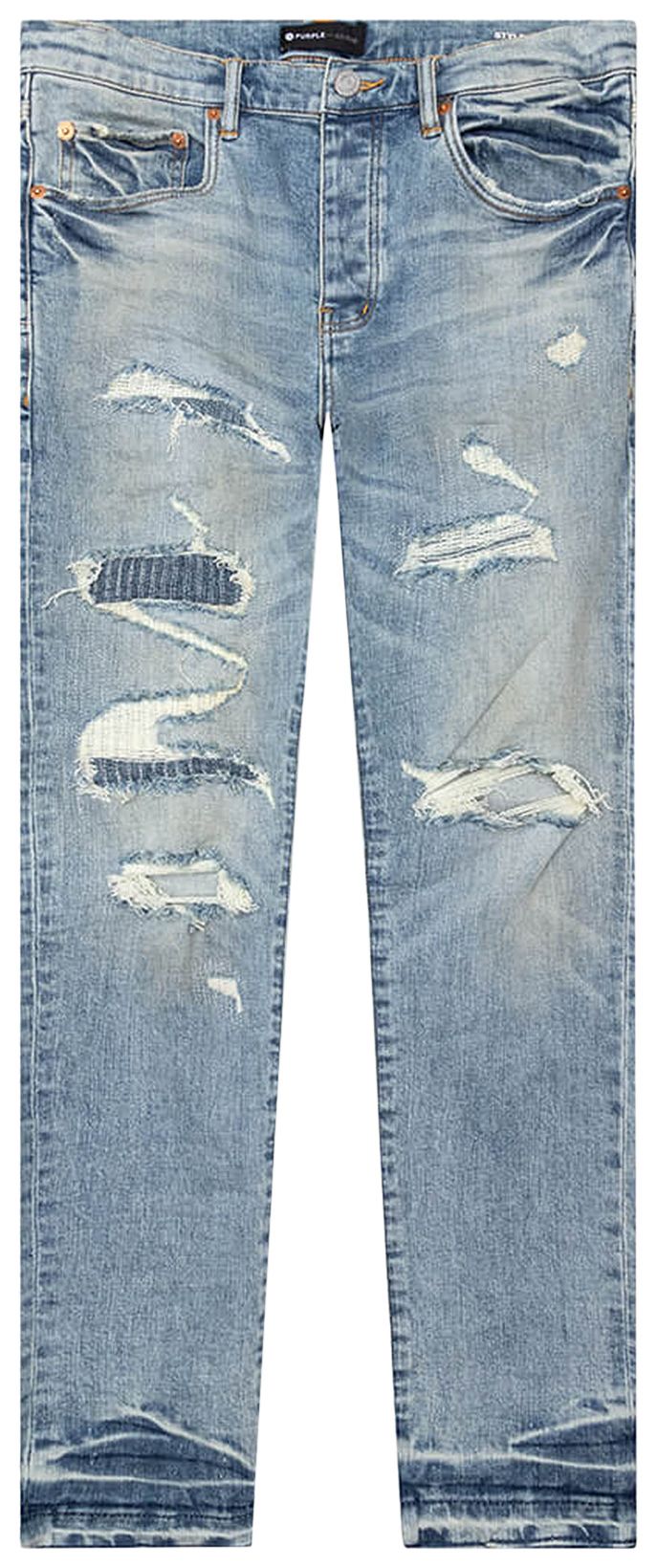 Buy PURPLE BRAND Low Rise Skinny Jeans 'Light Indigo' - P001 LIVI122 | GOAT