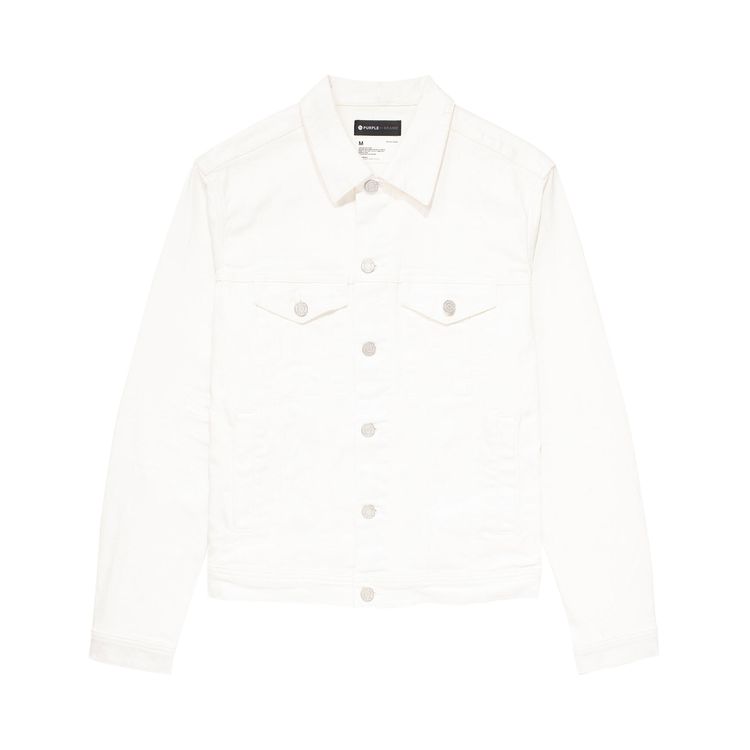 Buy PURPLE BRAND Trucker Jacket 'White Film Monogram' - P024 WFMJ223 | GOAT