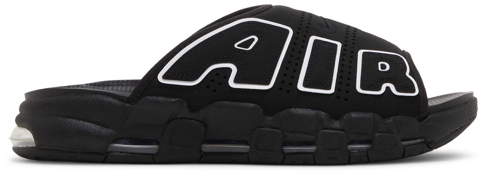 Buy Nike Air More Uptempo Slide 'Black - Grey Sole' - DV2132 001 | GOAT