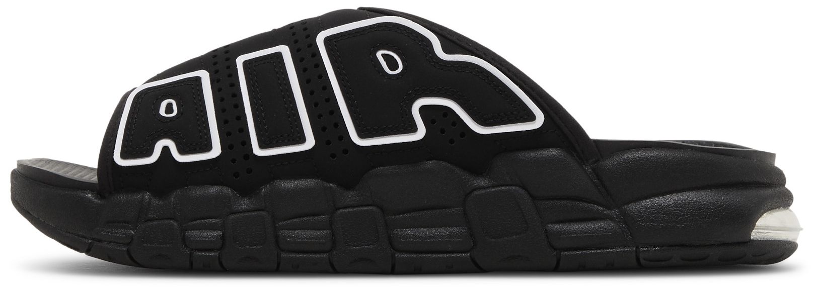 Buy Nike Air More Uptempo Slide 'Black - Grey Sole' - DV2132 001 | GOAT