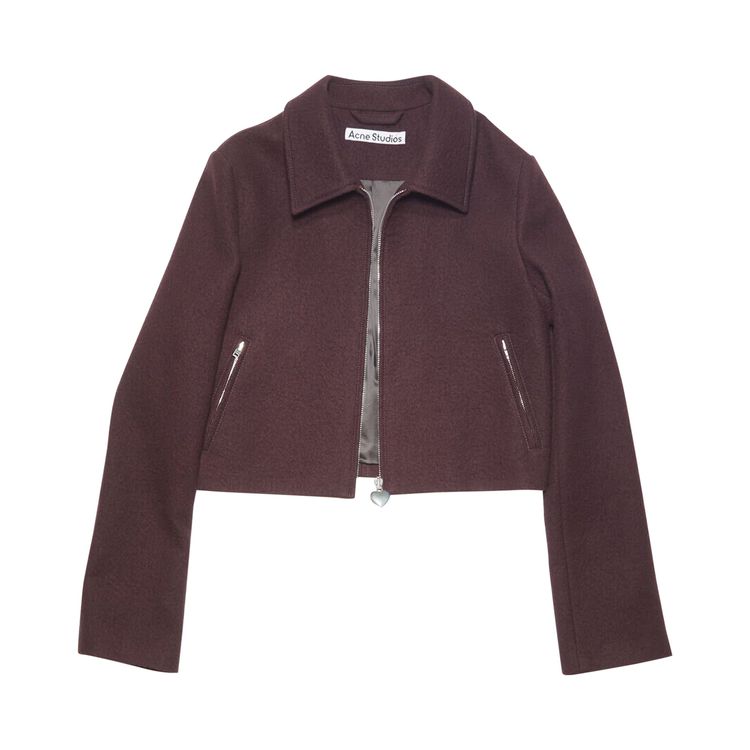 Buy Acne Studios Wool Jacket 'Dark Burgundy' - A90509 GOAT DARK | GOAT