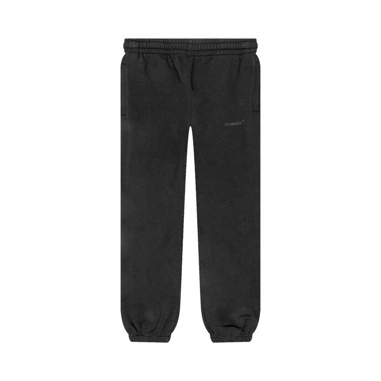 Buy Off-White Diagonal Tab Shorten Sweatpant 'Black/Black ...