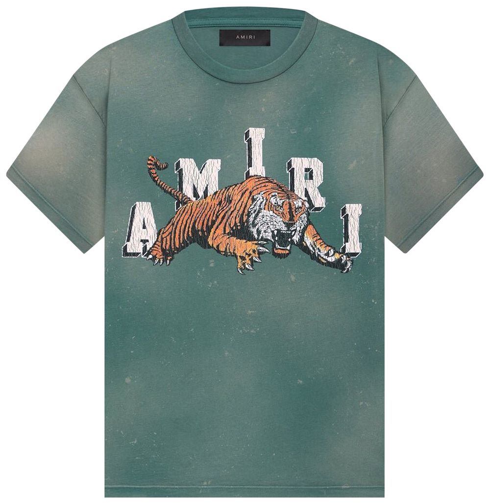 Buy Amiri Vintage Tiger Tee 'Green' - PF23MJG006 610 GREE | GOAT