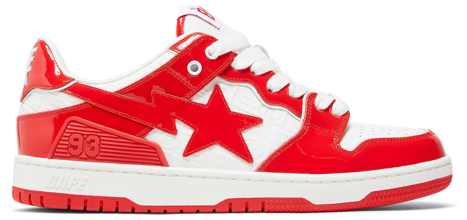 Buy BAPE Sk8 Sta #5 'Luxury Sport Monogram - Red' - 1J20191003 RED | GOAT