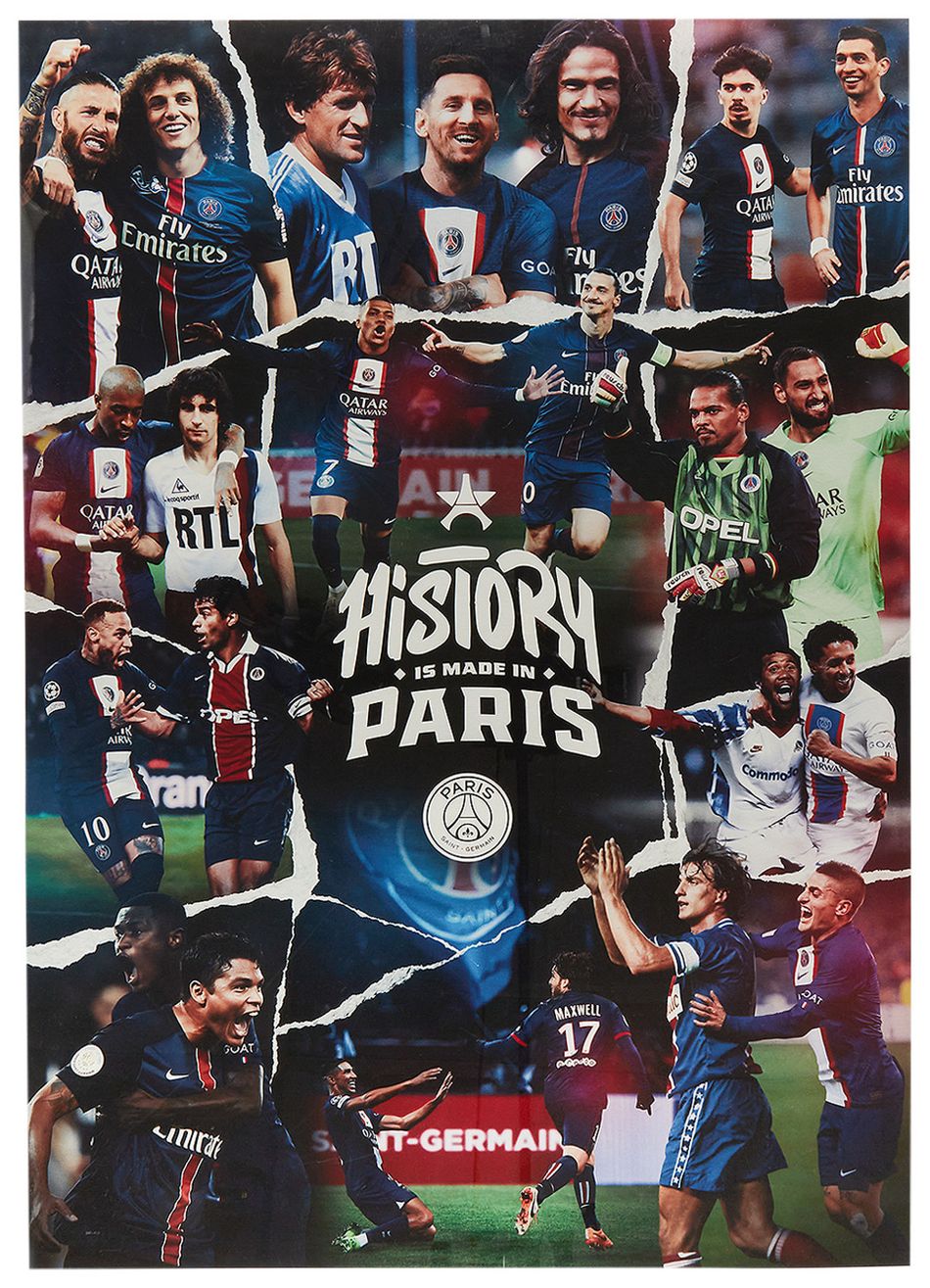 Buy Paris Saint-Germain x Club Legacyz History Is Made In Paris Artwork ...