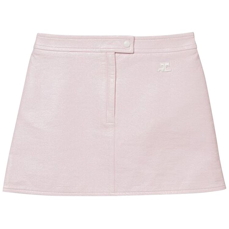 Buy Courrèges Vinyl Mini Skirt 'Pale Pink' - PERCJU001VY0003 5009 | GOAT