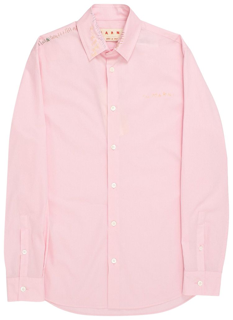 Buy Marni Long-Sleeve Shirt 'Light Pink' - CAMA0403S1 UTC193 00C09 | GOAT
