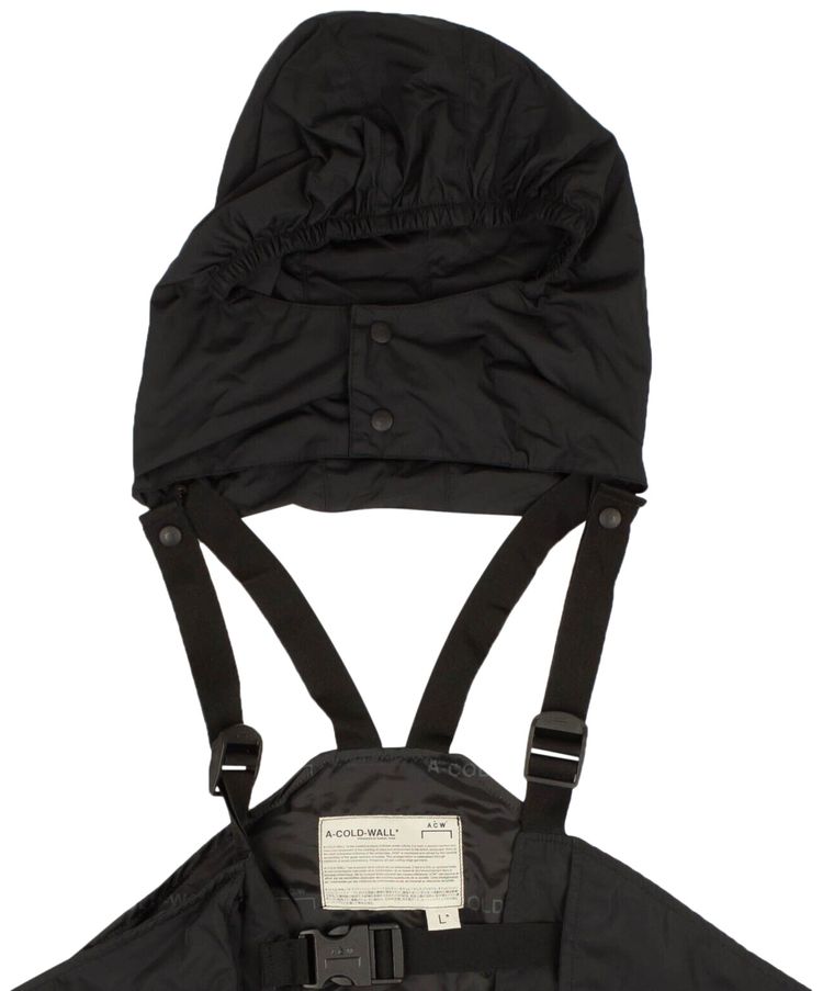 Buy A-Cold-Wall* Harness Backpack Hooded Vest 'Black' - CW9SMV01AC BLAC ...