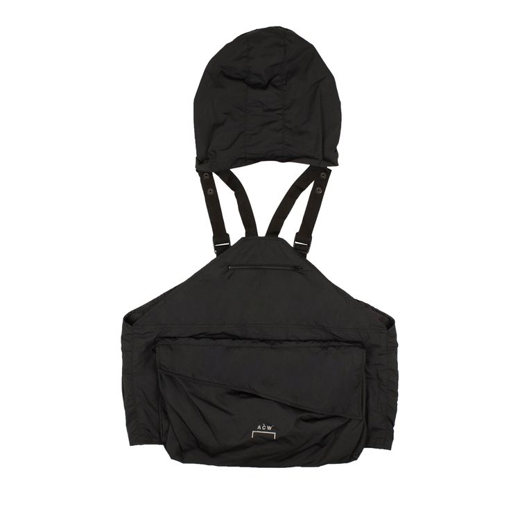 Buy A-Cold-Wall* Harness Backpack Hooded Vest 'Black' - CW9SMV01AC BLAC ...