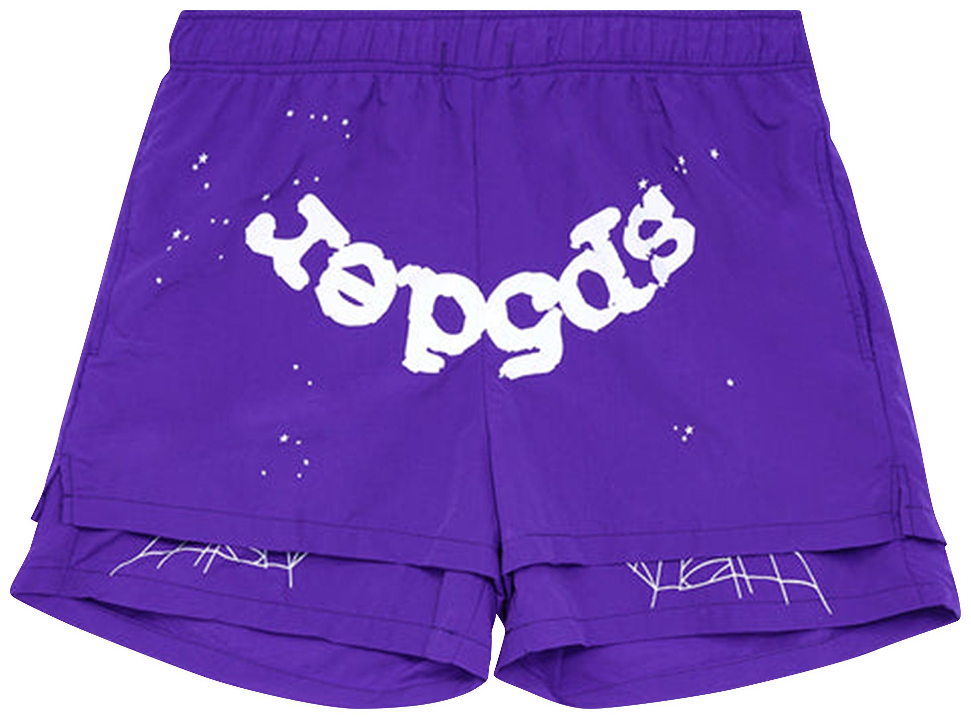 Buy Sp5der Logo Short 'Grape' - SP5 OGDBL SHRTP | GOAT
