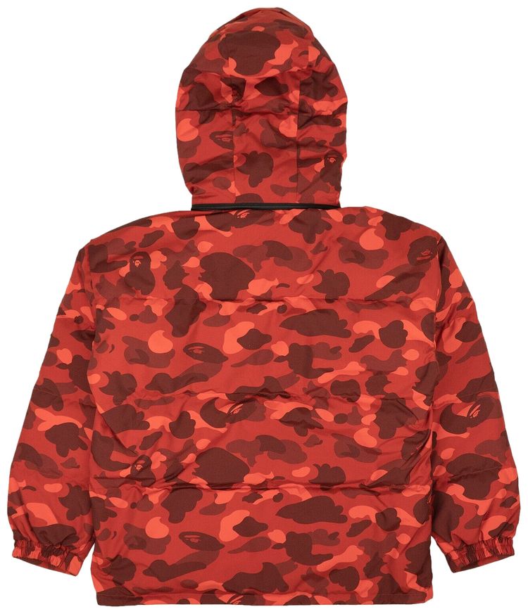 Buy BAPE Color Camo Relaxed Fit Down Jacket 'Red' - 1I80 144 002 RED | GOAT
