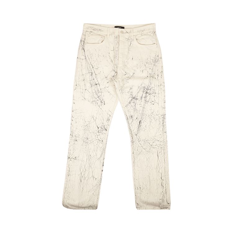 Buy Amiri Mud Crack Denim Straight Jean 'Beige' - PS23MDF012 699 BEIG ...