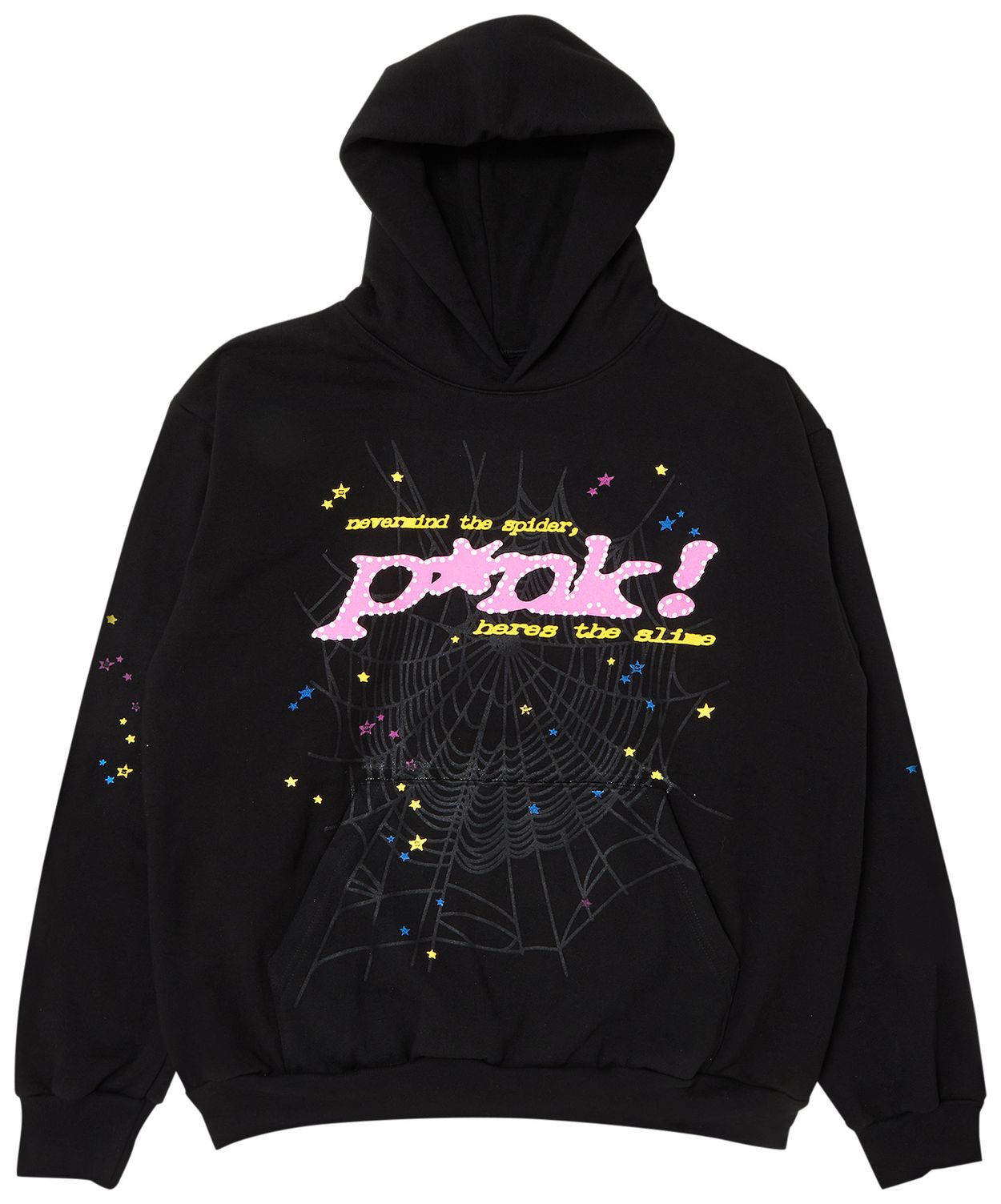 Buy Sp5der P*nk Hoodie 'Black' - 2406 1FW210106PH BLAC | GOAT