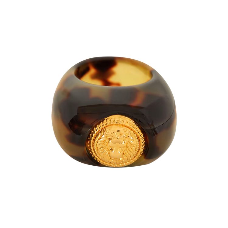 Buy Balmain Lion Ring 'Marron Foncé/Or Clair' - BN1XR197KBTX WFO | GOAT