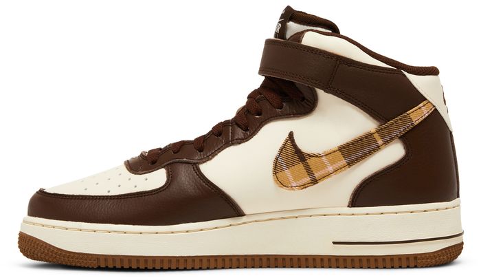 Buy Nike Air Force 1 Mid 'Brown Plaid' - DV0792 100 | GOAT