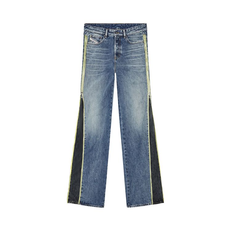 Buy Diesel D-Rise Straight Leg Jeans 'Medium Blue' - A11457 007R9 01 | GOAT