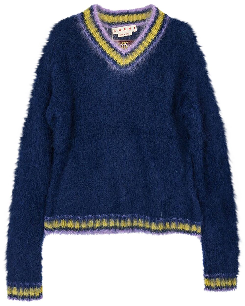 Buy Marni x Fuzzy Wuzzy Mohair Knit Top 'Royal' - CVMG0097Q0 UFU108 ...