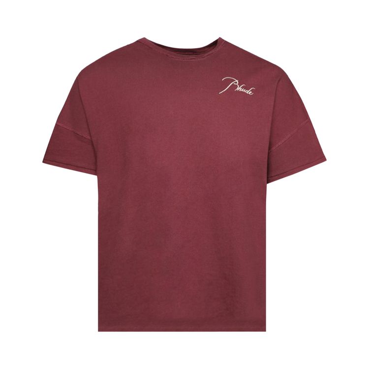 Buy Rhude Reverse Tee 'Bordeux' - PF23TT110120030800 | GOAT
