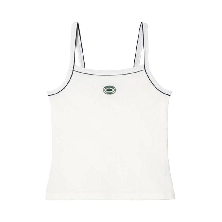 Buy Sporty & Rich x Lacoste Pique Tank Top 'Farine/Marine' - TT941FA ...