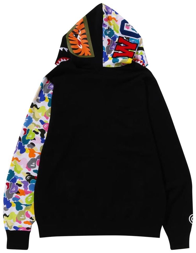 Buy BAPE Multi Camo NYC Logo Shark Full Zip Hoodie 'Black' - 1J20 115 011 BLACK | GOAT