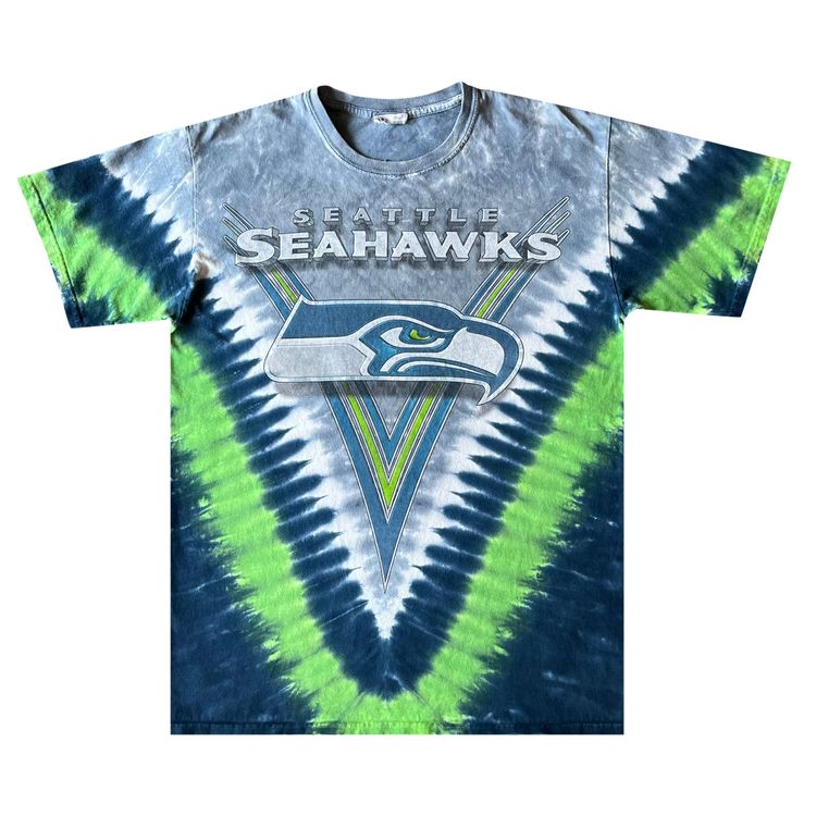 Buy Vintage Seattle Seahawks Tee 'Tie-Dye' - 2934 120000103SST TIE | GOAT
