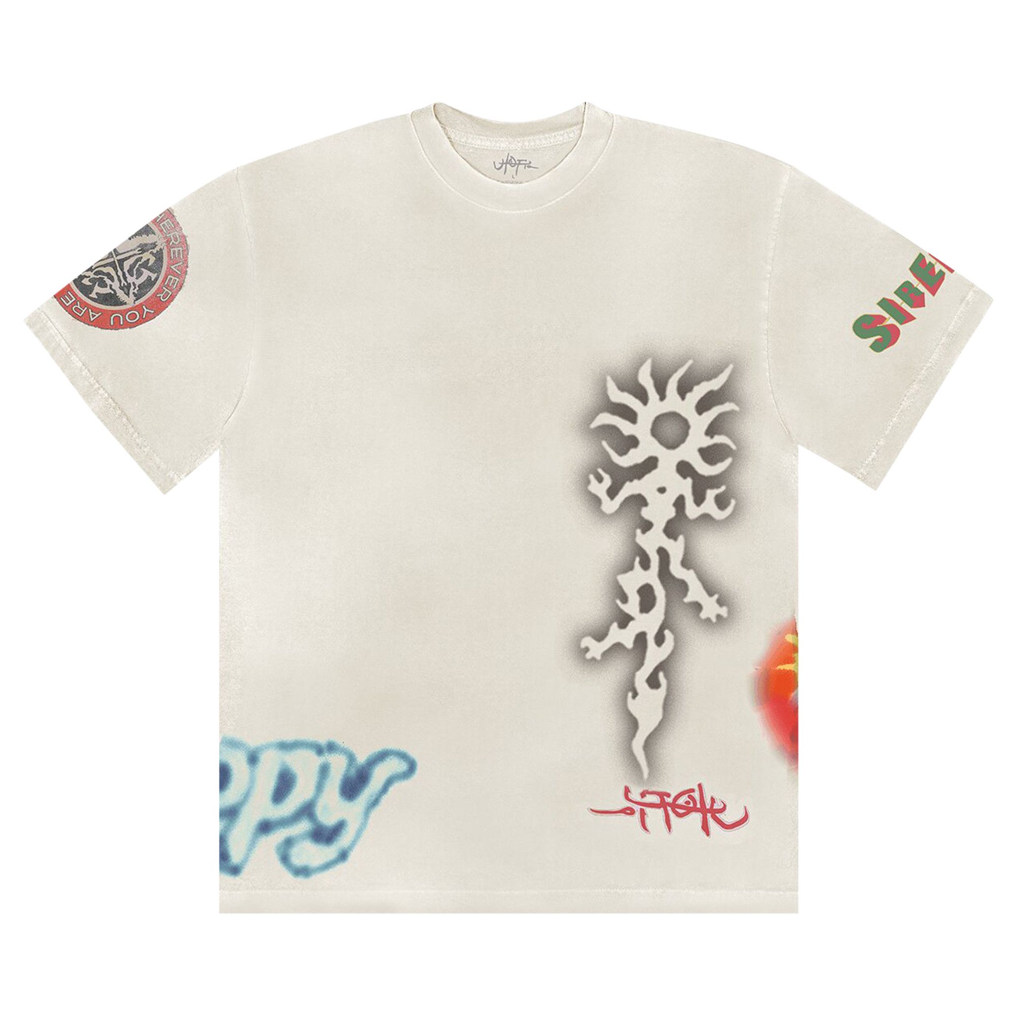 Buy Cactus Jack by Travis Scott Siren Tee 'White' - TSUT SS09 WHIT | GOAT