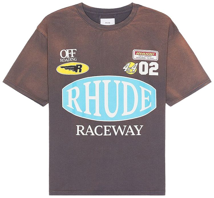 Buy Rhude Raceway Tee 'Vintage Grey' - PF23TT07012675 | GOAT
