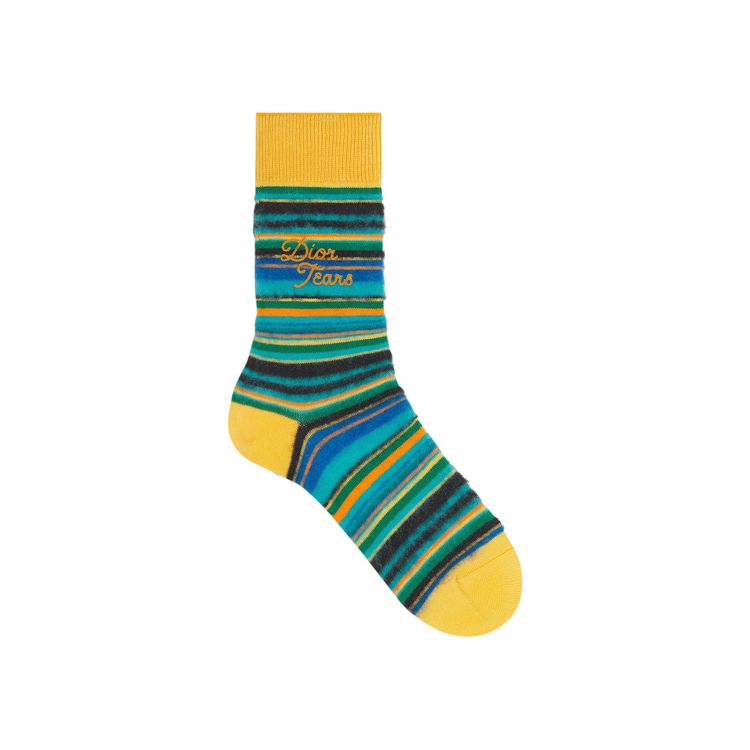 Buy Dior x Denim Tears Socks 'Blue/Yellow' - 393MC05AT689 C282 | GOAT