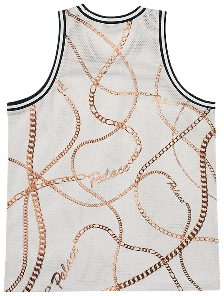 Buy Palace Chain Basketball Vest 'Cloudy' - P25ES002 | GOAT