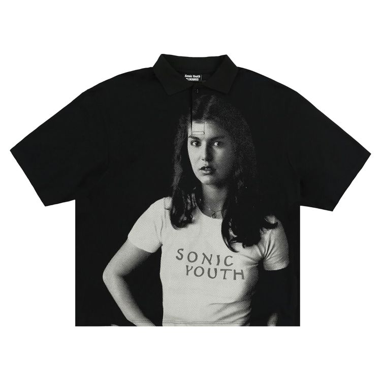 Buy Pleasures Funky Donkey Boxy Polo 'Black' - P23SY005 BLAC | GOAT