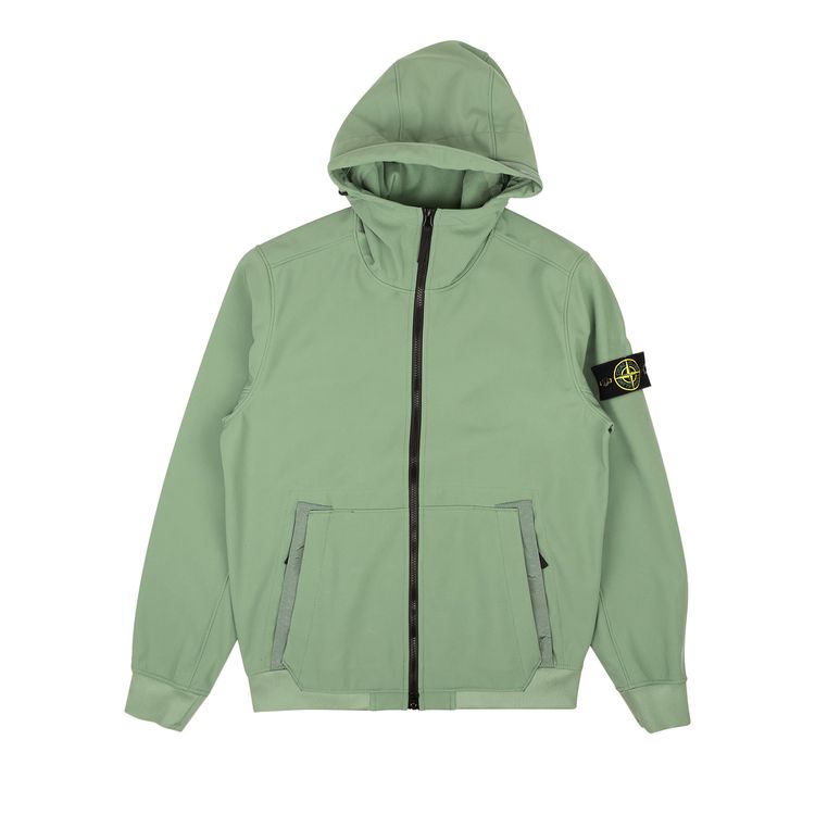 Buy Stone Island Soft Shell Hooded Jacket Red 'Green' - 7715Q0122 V0055 ...